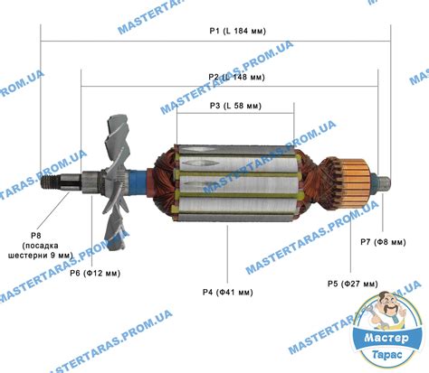 Якорь на болгарку CRAFT-TEC PXAG-227/ИЖМАШ ИШМ-1900 (ID#2018285839 ...