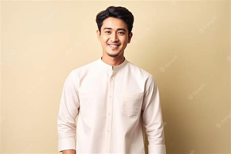 Malay Man Smiling Isolated Premium Ai Generated Image