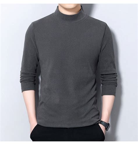 남자 폴라티 목티 모크넥 기모 티셔츠 남성 면 니트 반팔 목폴라 셔츠 반목 반폴라 티몬