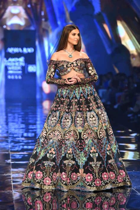 Tara Sutaria Turns Up Heat On Ramp In Black Lehenga At Lakme Fashion