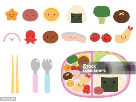 런치 박스 Set1 학교 점심시간에 대한 스톡 벡터 아트 및 기타 이미지 학교 점심시간 일러스트레이션 아이콘 Istock