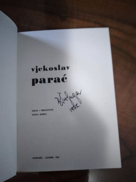 Monorgrafija Vjekoslav ParaĆ Mala Likovna Biblioteka 1961