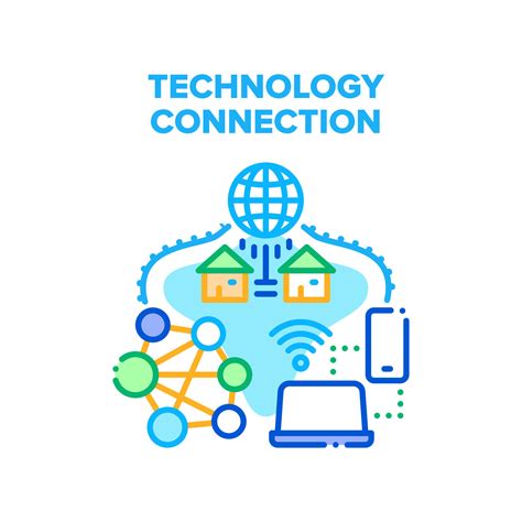 Technology Connection Vector Concept Illustration 17607080 Vector Art