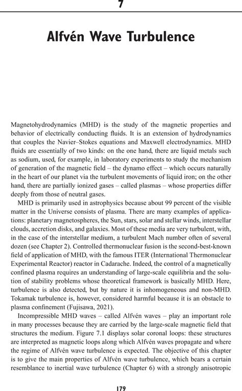 Alfvén Wave Turbulence Chapter 7 Physics Of Wave Turbulence
