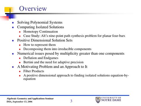 Ppt Solving Polynomial Systems By Homotopy Continuation Powerpoint