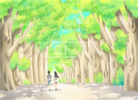 계절여름 C170619c Cooltree 일러스트 여름 커플 페인터 그림 회화 일러스트 핸드드로잉 드로잉 삽화 그래픽 수채화 풍경 배경 아이콘