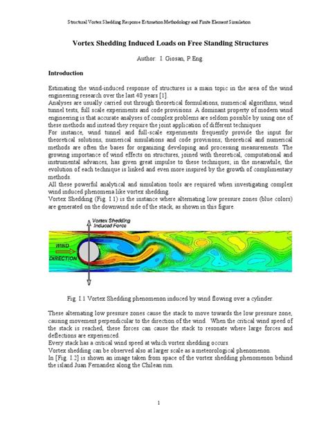 Vortex Shedding Normal Mode Finite Element Method