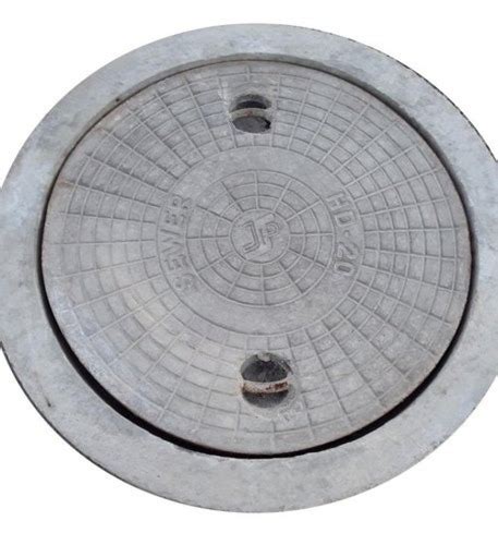 18 Mm Thick And Round Shape Concrete Reinforced Cement Manhole Cover At