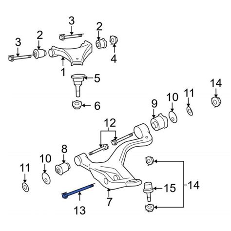 Land Rover Oe Ryg Front Outer Suspension Control Arm Bolt