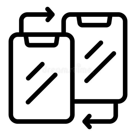 Traffic Data Share Icon Outline Vector Logistics Grid Mobility Stock