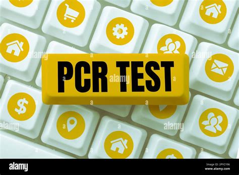 Conceptual Display Pcr Test Business Idea Qualitative Detection Of