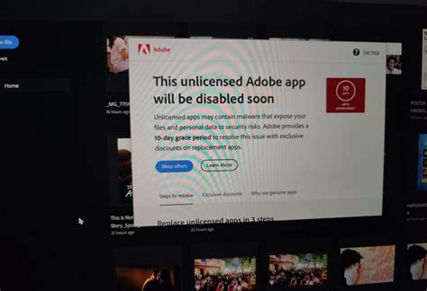Jasa Mengatasi Error This Unlicensed Adobe App Will Be Disabled Soon