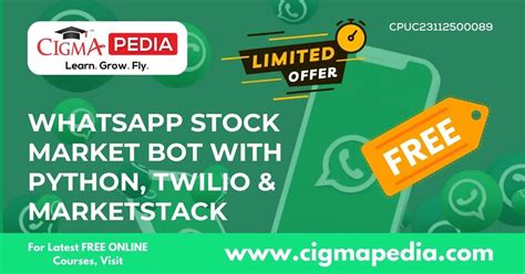 Whatsapp Stock Market Bot With Python Twilio And Marketstack Free Udemy