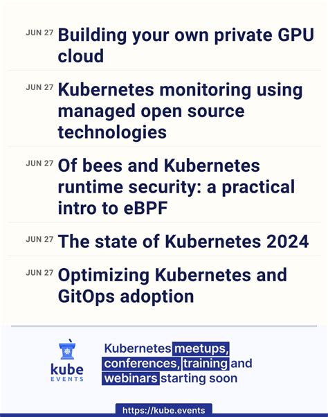 📅 Kubernetes Events Starting In The Next 24 Hours Cloud Native From