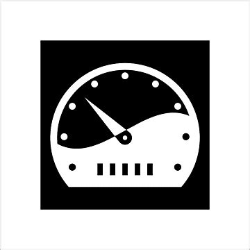 Speedometer Icon Design Vector Art Illustration Speed Time Progress