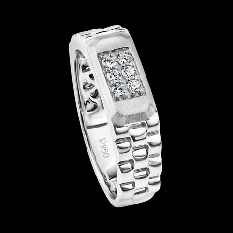 Jewelove™ Rings Men Of Platinum Diamonds Platinum Ring For Men Jl Pt 1321