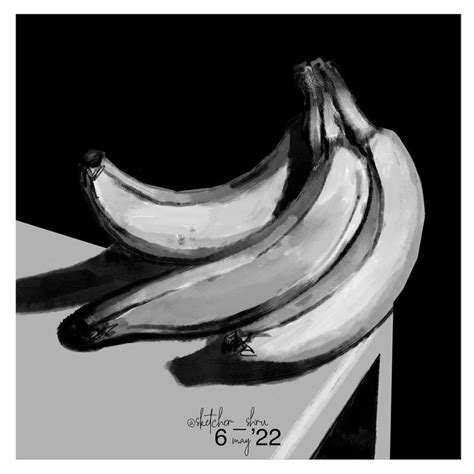S H R U ️ T H I 💃 On Instagram “banana Digital Shaded Using Sampled Hatching Brush 17