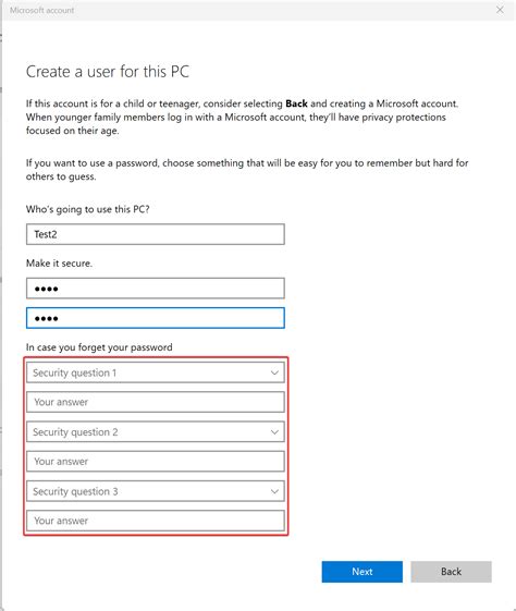 Reset Security Questions Windows 11 Free Word Template
