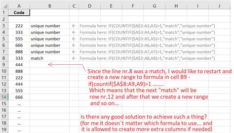 excel how to find repeating numbers and how to create a new searching