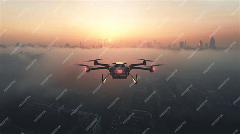 Autonomous Aicontrolled Weather Prediction Drones Gathering Realtime Climate Data Premium Ai