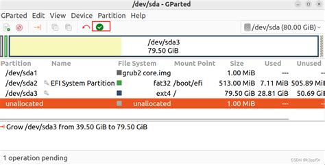 vmware 虚拟机磁盘扩容 ubuntu linux系统（gparted方式） gparted 虚拟机 csdn博客