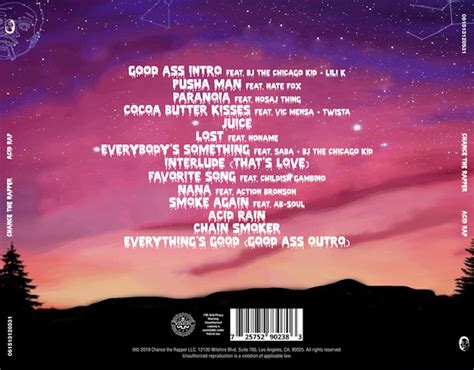 Acid Rap Back Cover