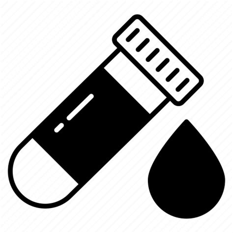 Test Tube Blood Test Flask Blood Sample Vessel Research Icon