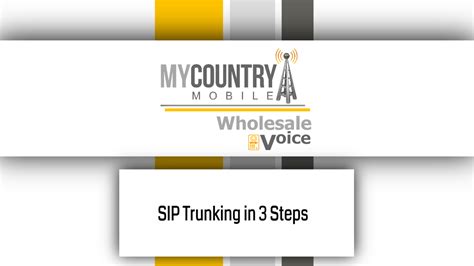 SIP Trunking In 3 Steps Wholesale Voice