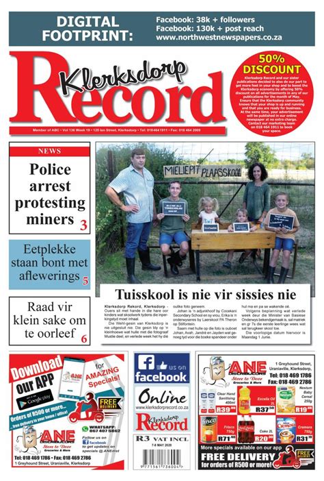 Get Digital Access To Klerksdorp Record May Issue Magzter Com