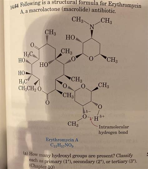 Solved 14 64 Following Is A Structural Formula For