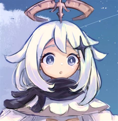 Paimon Genshin Impact Drawn By Y User Kjgm Danbooru