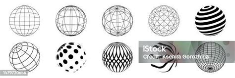 추상적 인 기하학적 모양 또는 트렌디 한 기하학적 모양의 집합은 잔인함에 영감을 불어 넣었습니다 3d 와이어프레임 모델이 있는 플랫 벡터 일러스트레이션 개념 환각적인 테크노