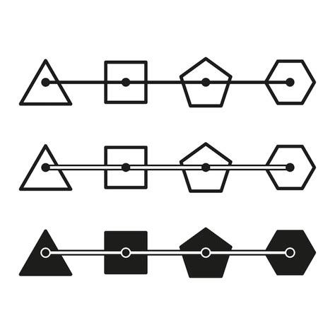 premium vector blend icon geometric transformation source shape