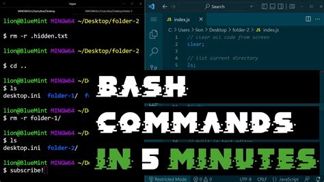 learn command line in 5 minutes intro to bash youtube