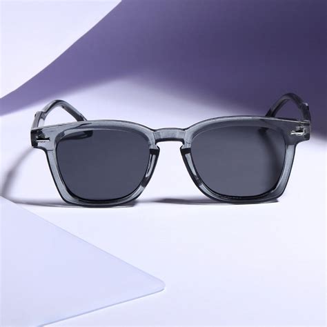 Michel Grey Black Square Sunglasses Go Glassic