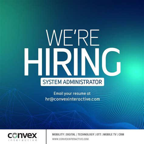 Techcareer Itjobs Joinourteam Systemadminopportunity Hiringalert Hiringsystemengineers