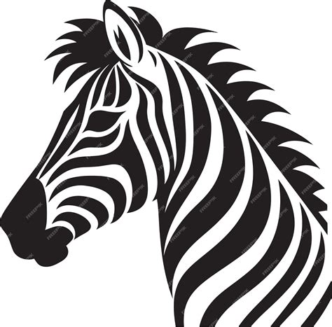 Premium Vector Majestic Monochrome Zebra Print Vector Art