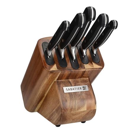 Sabatier Edgekeeper 5 Piece Set Self Sharpening Knife Block