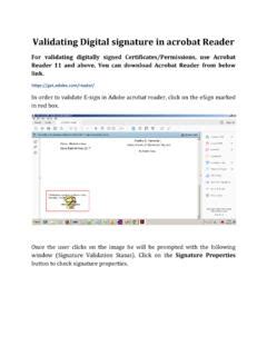 Validating Digital Signature In Acrobat Reader Validating Digital