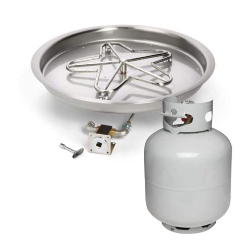 Hpc 13 Round Bowl Pan Match Lit Ignition Fire Pit Insert With Tank