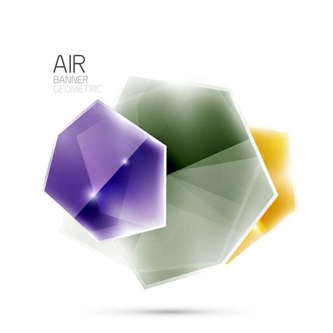 Premium Vector Abstract Shiny Colorful Geometric Composition