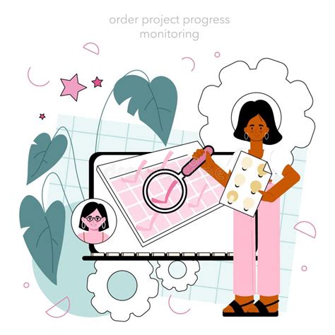 Project Manager Online Service Or Platform Successful Business Stock