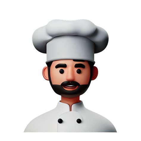 Chef Face 3d Rendering Icon Illustration 28601104 Png