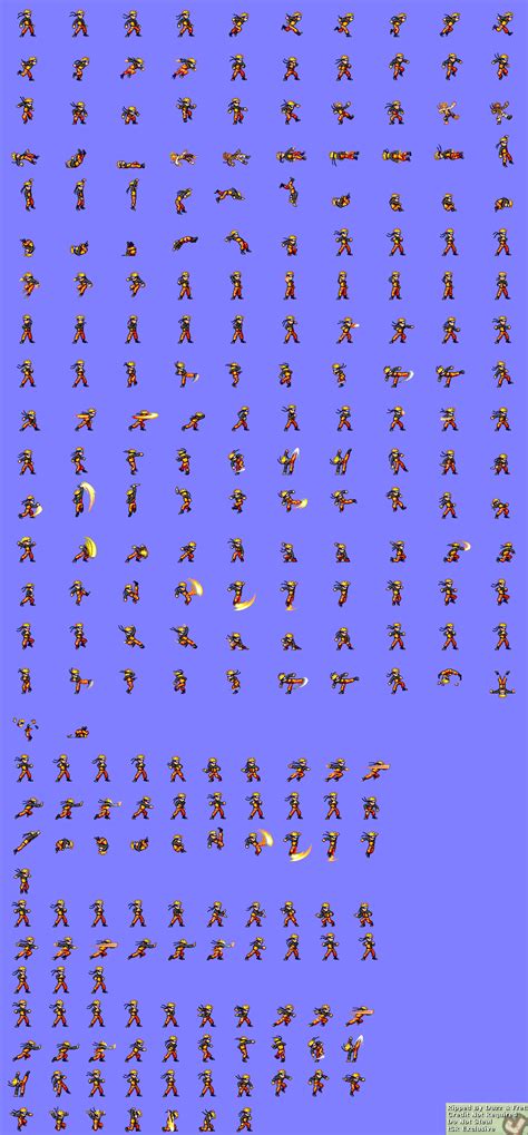 The Spriters Resource Full Sheet View Jump Ultimate Stars Naruto