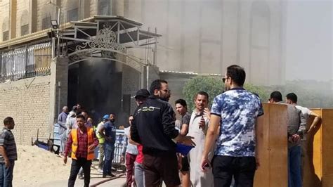 محافظ المنيا السيطرة على حريق كنيسة الأنبا بيشوى دون إصابات موقع