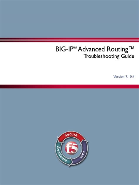 Big Ip Advanced Routing Troubleshooting Guide Pdf I Pv6 Ip Address