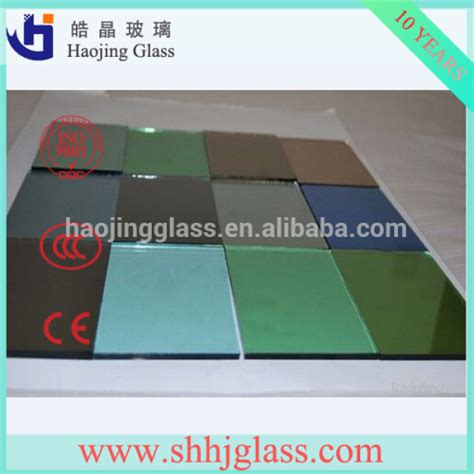 4mm Tinted Green Reflective Glass Maker Coated Glass Price Factory