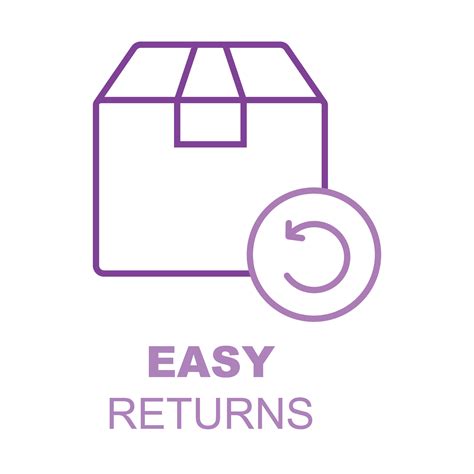 Easy Returns Icon Simple Returns Symbol Hassle Free Returns Emblem