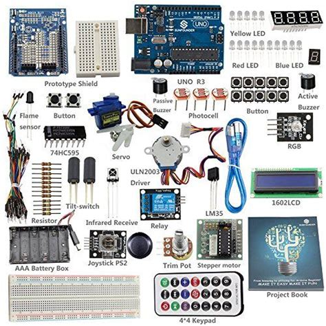Sunfounder Starter Learning Kit For Arduino Beginner Fro Amazoncadpb00e59l71s