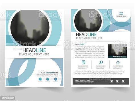 블루 벡터 연례 보고서 전단지 브로셔 플라이어 템플릿 디자인 책 책자에 대한 스톡 벡터 아트 및 기타 이미지 책자 0명 기하 도형 Istock